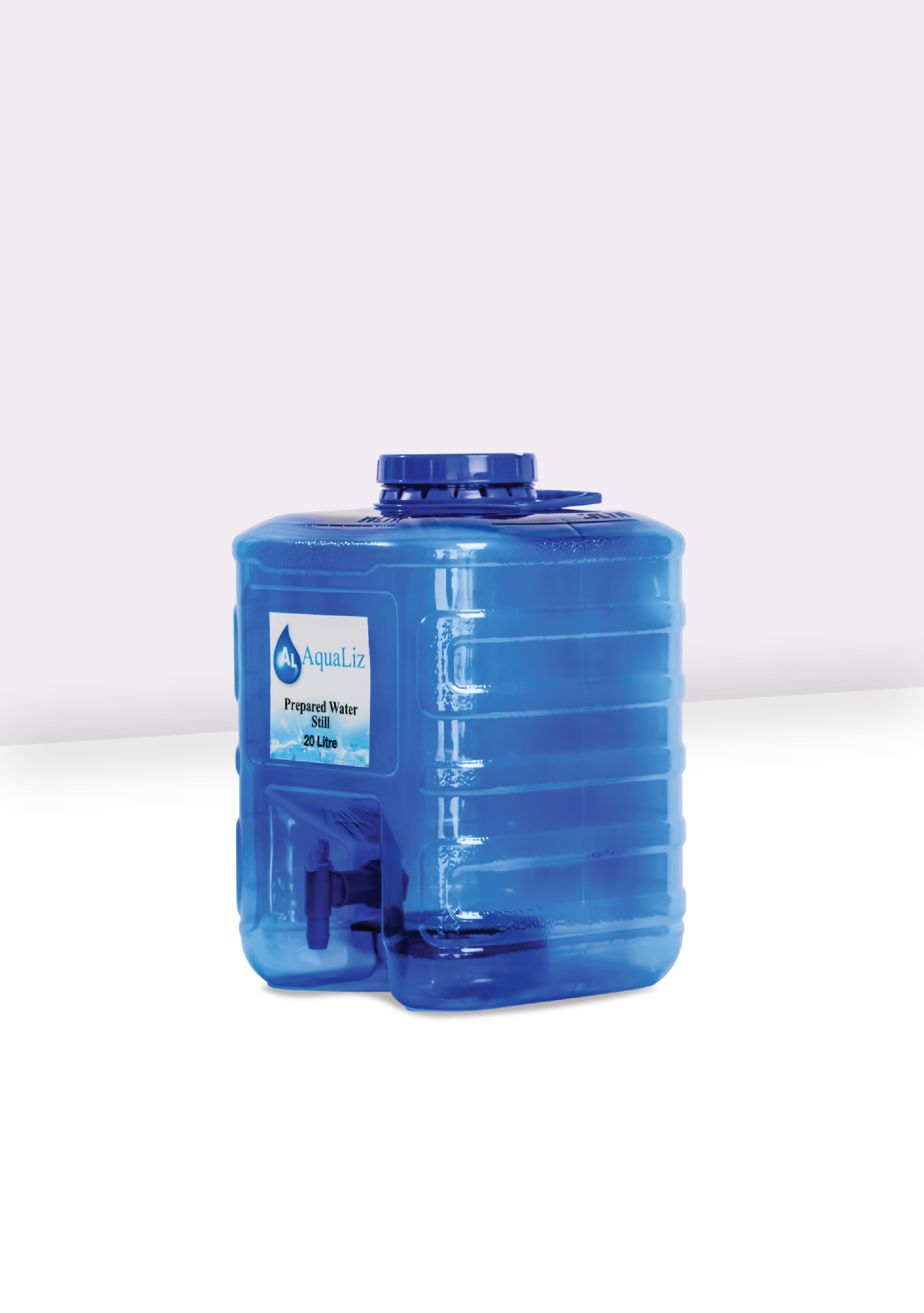 20 Litre Blue Square Water Container – Aqualizwatershop