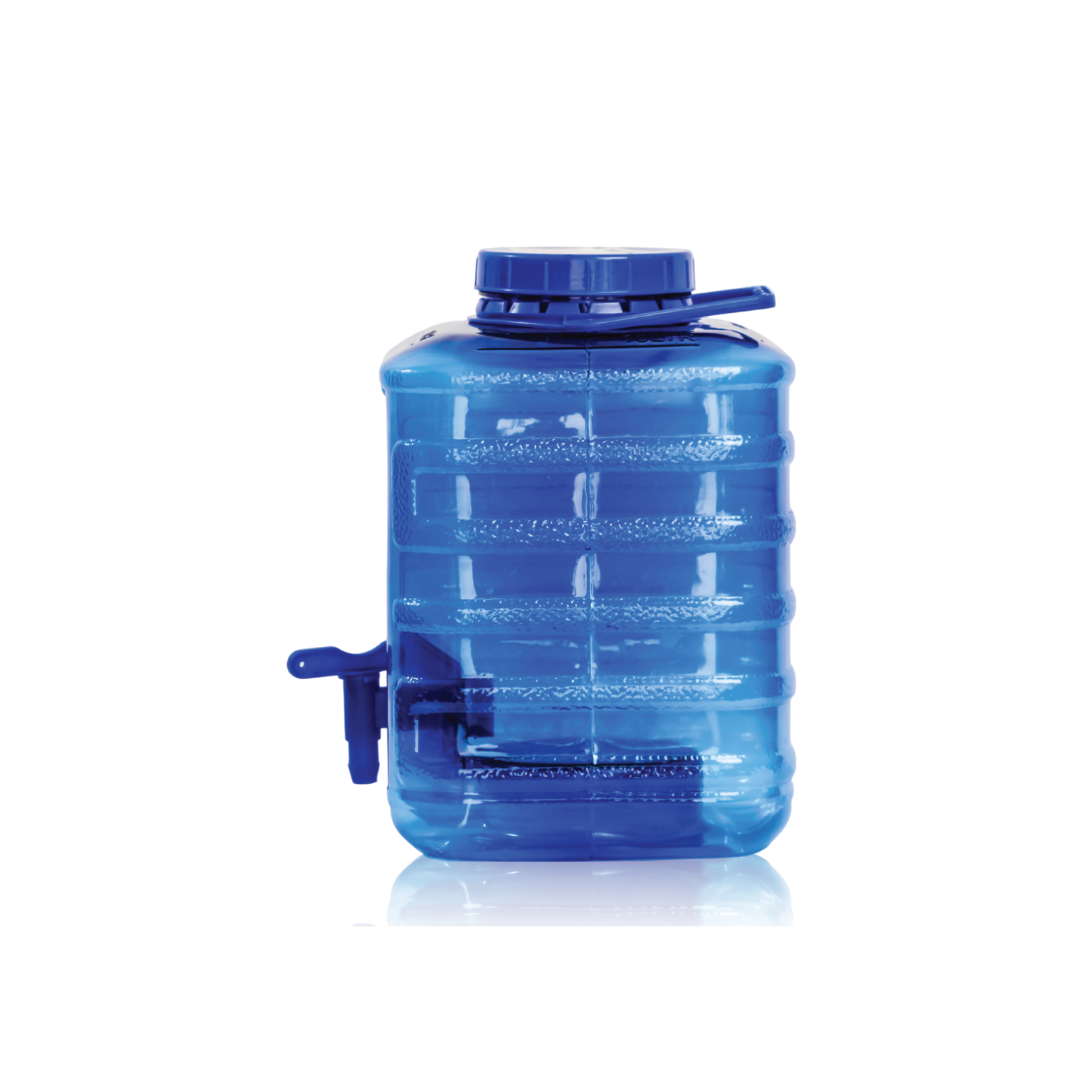 10 Litre Blue Square Water Container - Aqualizwatershop